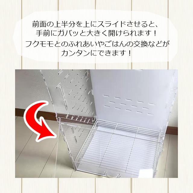 【新型】GEX アクリルルームIII 390High ジェックス アクリルルーム3 フクロモモンガ用大型ケージ 上下運動が得意なフクロモモンガに最適！【大型商品】 :momo-goods ...