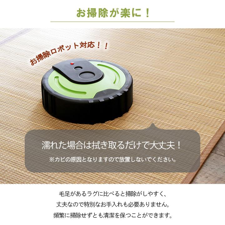 イケヒコ 竹ラグ カーペット ヨーク 約174×174cm 2畳 ラグマット 夏用 バンブー 夏ラグ 裏地付き 天然素材 丈夫 抗菌防臭 消臭 お手入れ お掃除 簡単 楽 : い草王国こたつ ...