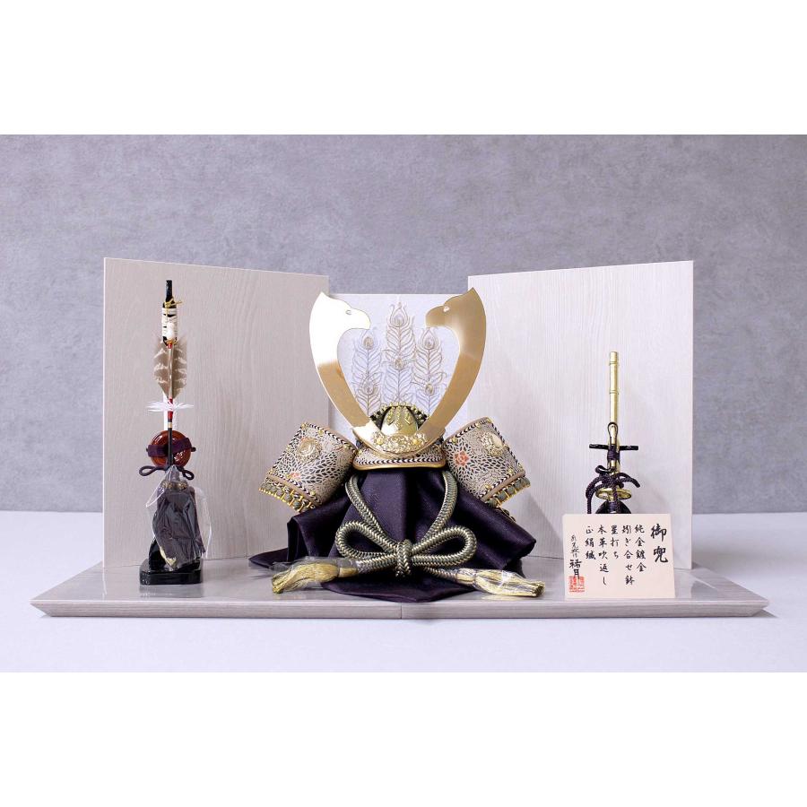 五月人形 兜飾り 10号 緑裾濃兜 正絹縅 一式[D5-2346] : 飯田人形 Yahoo!店 - 通販 - Yahoo!ショッピング