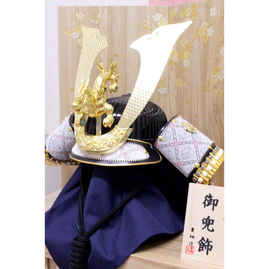 五月人形 兜飾り 30号 平松葉中鍬木龍付兜 着用兜 一式[D5-2373] : 飯田人形 Yahoo!店 - 通販 - Yahoo!ショッピング