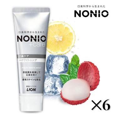 NONIO NONIO(ノニオ) プラスホワイトニングハミガキ 130g 6個 フレッシュホワイトミント 医薬部外品 高濃度フッ素1450ppm配合 : IIDAYS - 通販 - Yahoo ...