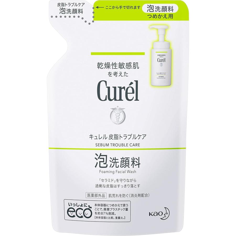 Curel キュレル 皮脂トラブルケア泡洗顔料 つめかえ用 130ml 1個 医薬部外品 消炎剤有効成分配合 にきび 肌荒れ予防 : IIDAYS - 通販 - Yahoo!ショッピング