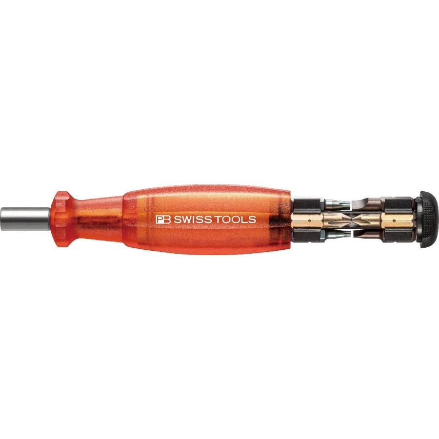 PB SWISS TOOLS スイスツール 6464.RED インサイダー (ビット収納ドライバー)レッド 品番 6464.RED 差し替え式 ドライバー DIY ...