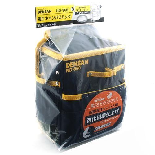 デンサン DENSAN 電工キャンバスバック ND-860 テープフッカー付 工具 部材 ツールポーチ ツールバック 腰袋 電工袋 電設 設備 職人 建設 : いいね道具ヤフーショッピング店 ...
