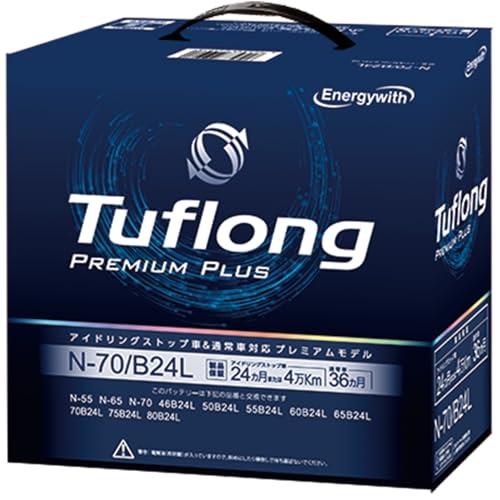 Tuflong (タフロング) PREMIUM PLUS N70L B24L 80B24 アイドリングストップ 充電制御 標準車 エナジー ...