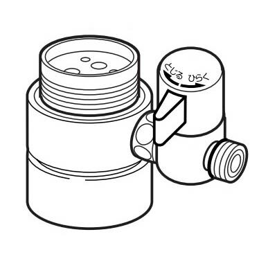 ナニワ製作所 【NSP-SMF7】浄水器・食器洗い乾燥機用分岐水栓 シングル分岐 (旧品番 NSJ-SMF7)〔 〕 :naniwa221024-008-000022-i:あいあいショップ ...