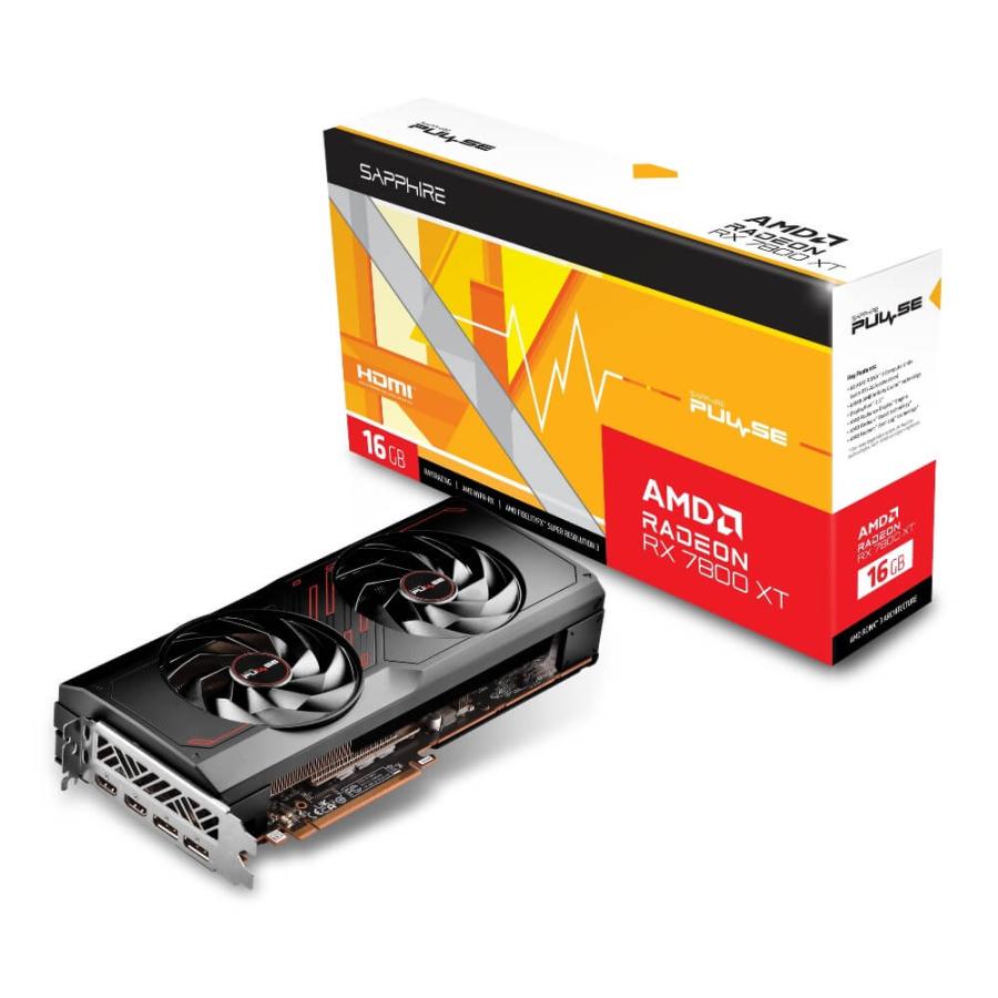 SAPPHIRE PULSE AMD Radeon RX 7800 XT Gaming 16GD6 11330-02-20G搭載 ...