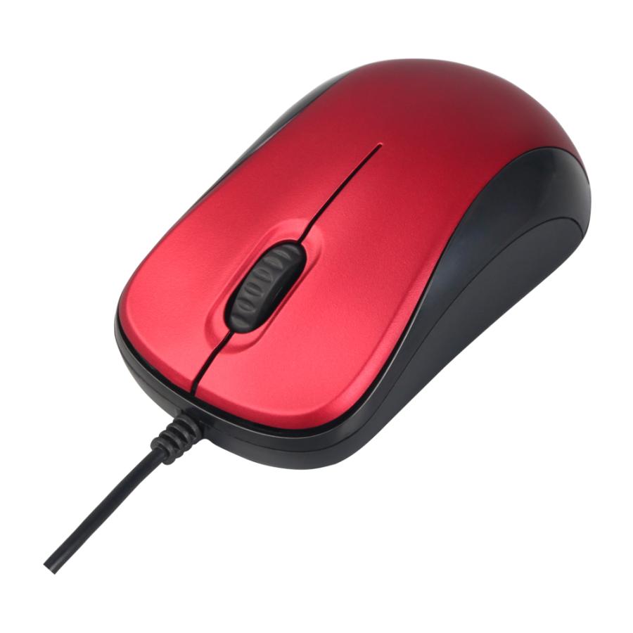 UNITCOM シンプルマウス 2ボタン+1スクロール ( FW-M01-RD (パソコン工房限定モデル) ) シンプルマウス 2ボタン+1 ...