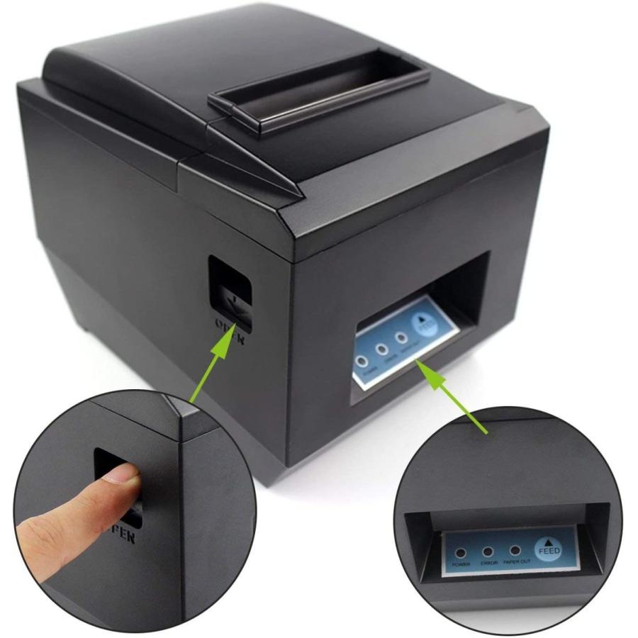 Symcode サーマル レシートプリンター POS USB Ethernet/LAN シリアルポート オートカッター : mj8250 : 基点ショップ - 通販 - Yahoo!ショッピング