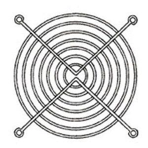 OMRON(オムロン)AC軸流ファン用フィンガーガード品番：R87F-FG80 : IK21 - 通販 - Yahoo!ショッピング