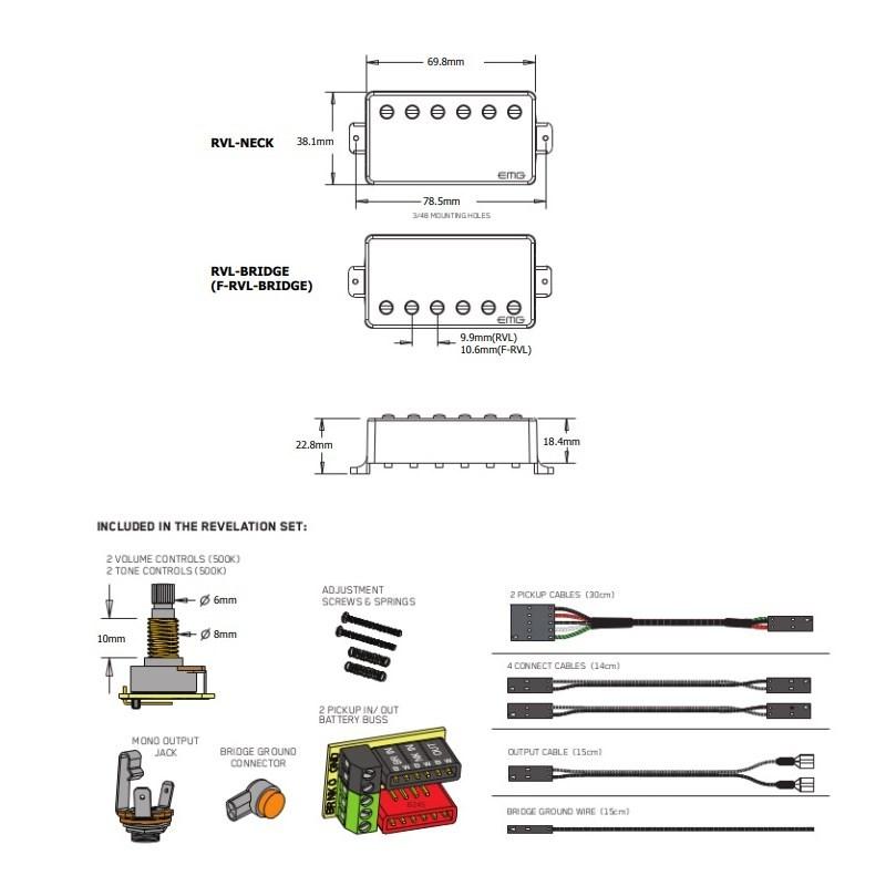 EMG REV SET [The Revelation Set] (Black) 【安心の正規輸入品】 : 633314 : イケベ楽器リボレ ...