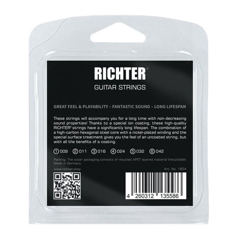 Richter Straps ＃1804 Electric Guitar String set [9-42/Light Gauge] : イケ ...