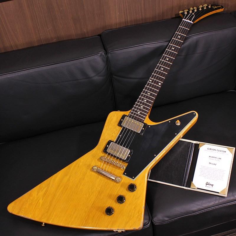 Gibson Murphy Lab 1958 Korina Explorer Reissue Antique Natural w/Black ...