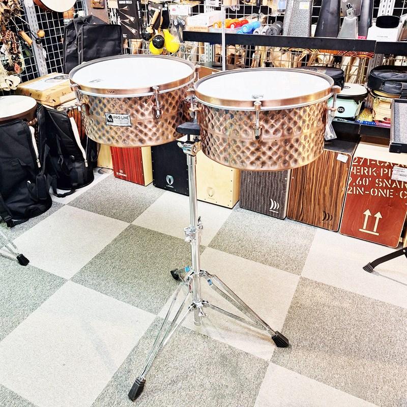 TOCA PERCUSSION 【USED】Pro Line Hand Hammered Steel Timbale Set [スタンド付属 ...