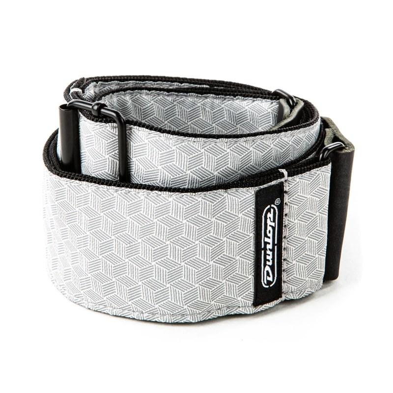 Jim Dunlop (Jim Dunlop) JACQUARD CUBE HATCH LIGHT GREY STRAP (D67-12 ...
