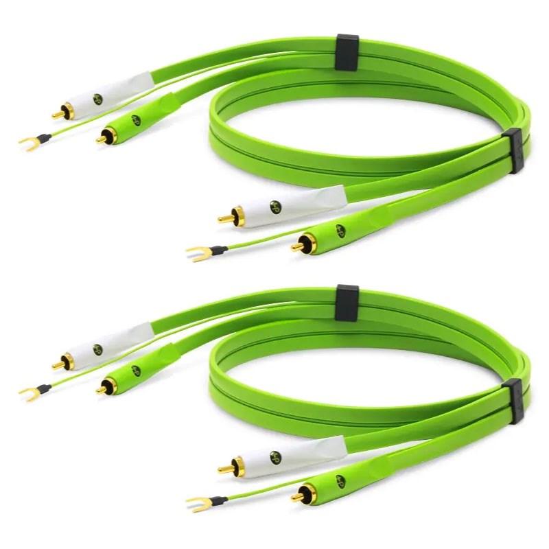 oyaide Oyaide d+RCA for Turntable classB DUO(1mペア×2セット)(ターンテーブル専用RCA ...
