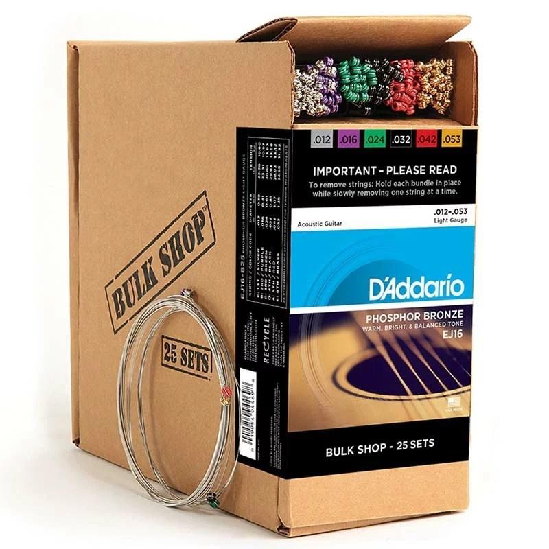 D'Addario D’Addario BULK SHOP Phosphor Bronze Light [EJ16-B25] : イケベ楽器店 - 通販 - Yahoo!ショッピング