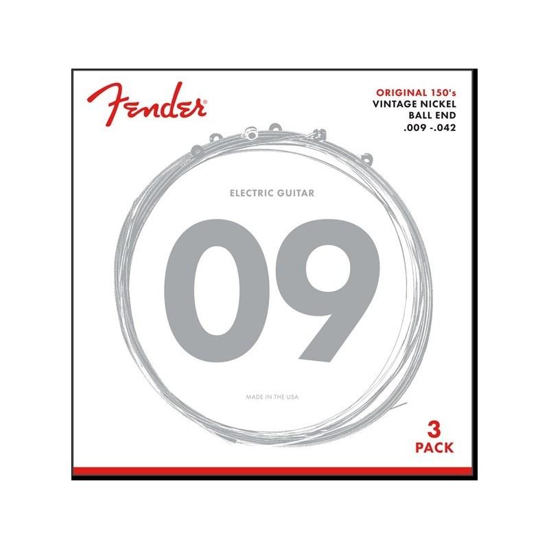 Fender USA 150L NICKEL BALL 9-42 3 PACK [0730150309] : イケベ楽器店 - 通販 - Yahoo!ショッピング