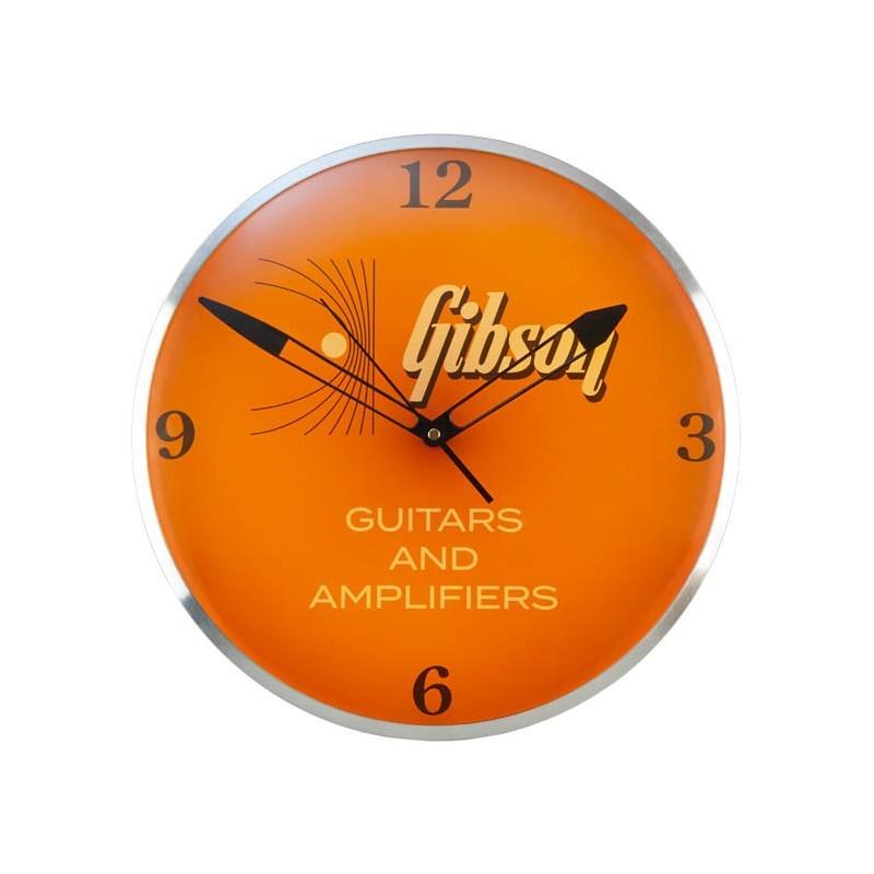 Gibson Vintage Lighted Wall Clock， Kalamazoo Orange [GA-CLK1] : イケベ楽器店 ...