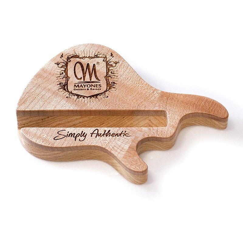 MAYONES Wooden Phone Holder Figured Maple Limited #4 (Flame / Ash) : イケ ...