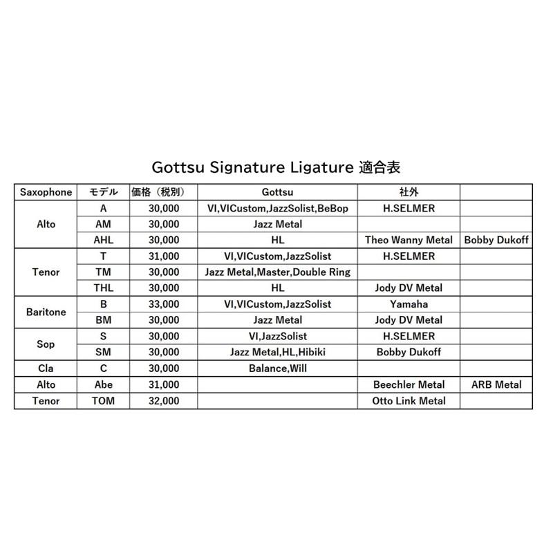 Gottsu ゴッツ テナーサックス/メタル(Master&Double Ring)用 Signature Ligature : イケベ楽器店 - 通販 - Yahoo!ショッピング