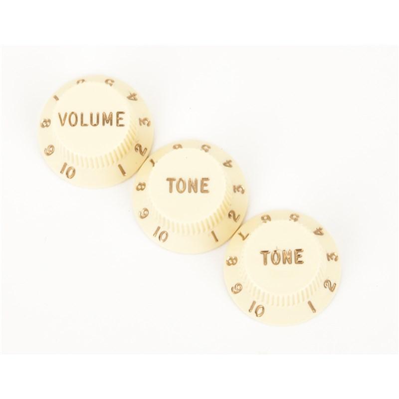 Fender USA Stratocaster Knobs Aged White (Volume， Tone， Tone) (0991369000) : イケベ楽器店 - 通販 - Yahoo ...