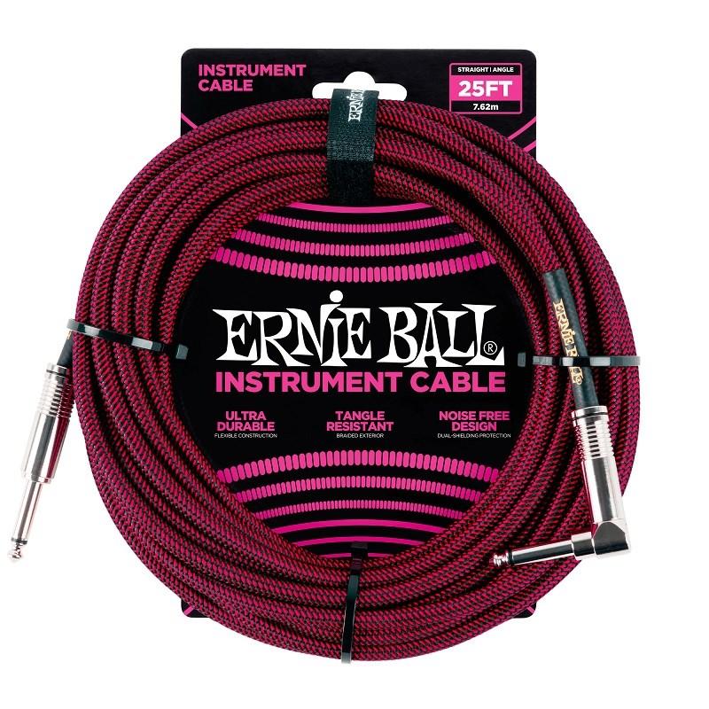 ERNIE BALL Braided Instrument Cable 25ft S/L (Black/Red) [#6062] :784681:イケベ楽器店 - 通販 - Yahoo!ショッピング