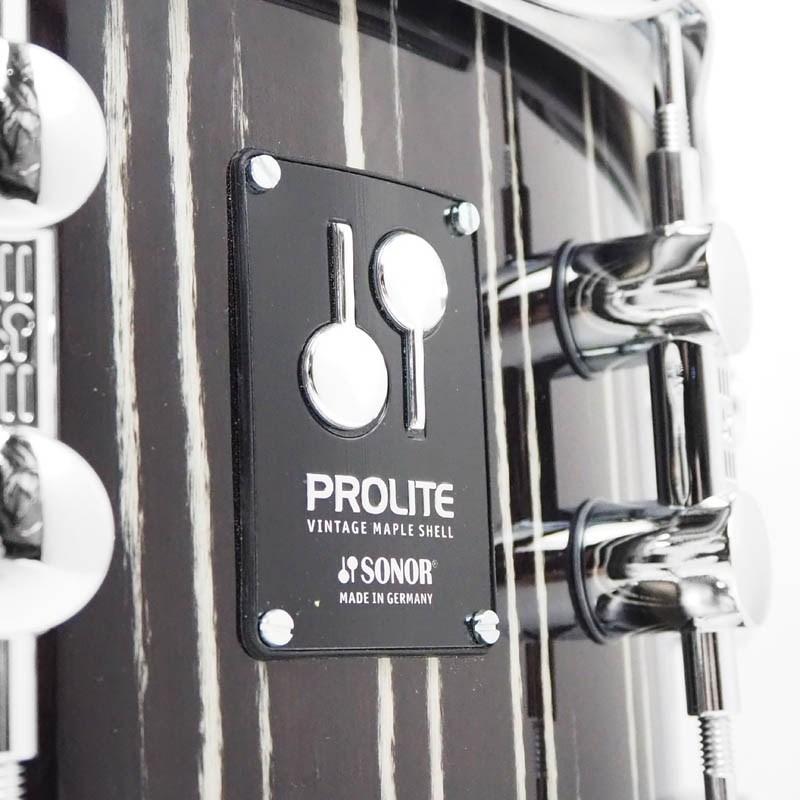 SONOR PL-1406SDW EBS [PROLITE Series Maple 14×6 / 2.3mm Power Hoop - エボニー・ホワイト・ストライプ] :790155:イケ ...