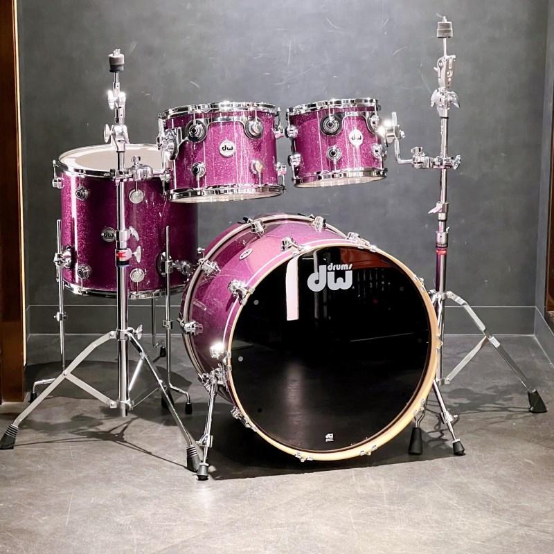dw Collector's Pure Maple 4pc Drum Kit [BD22，FT16，TT12&10 / Purple ...