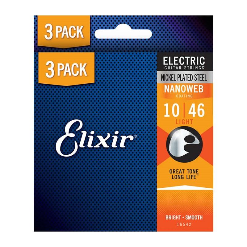 Elixir ELIXIR #16542 [12052 NANOWEB Light/10-46 x3セット] 【今だけお得な3set Pack】 : イケベ楽器店 - 通販 - Yahoo ...