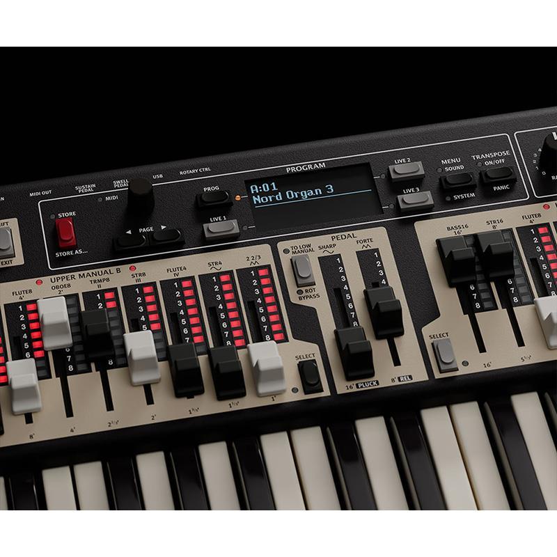 CLAVIA（クラビア） Nord（CLAVIA） Nord Organ 3 (ノード)(オルガン)(トリプルセンサー鍵盤)(61鍵2段 ...