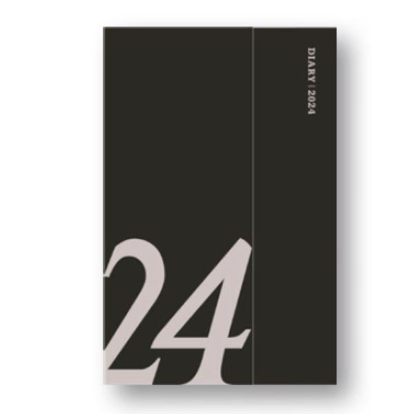 【ゆうパケット対応】2024年 マークス A6変型 ウィークリー・レフト 12月始まり マグネット24 ブラック24WDR-CH02-BK ...