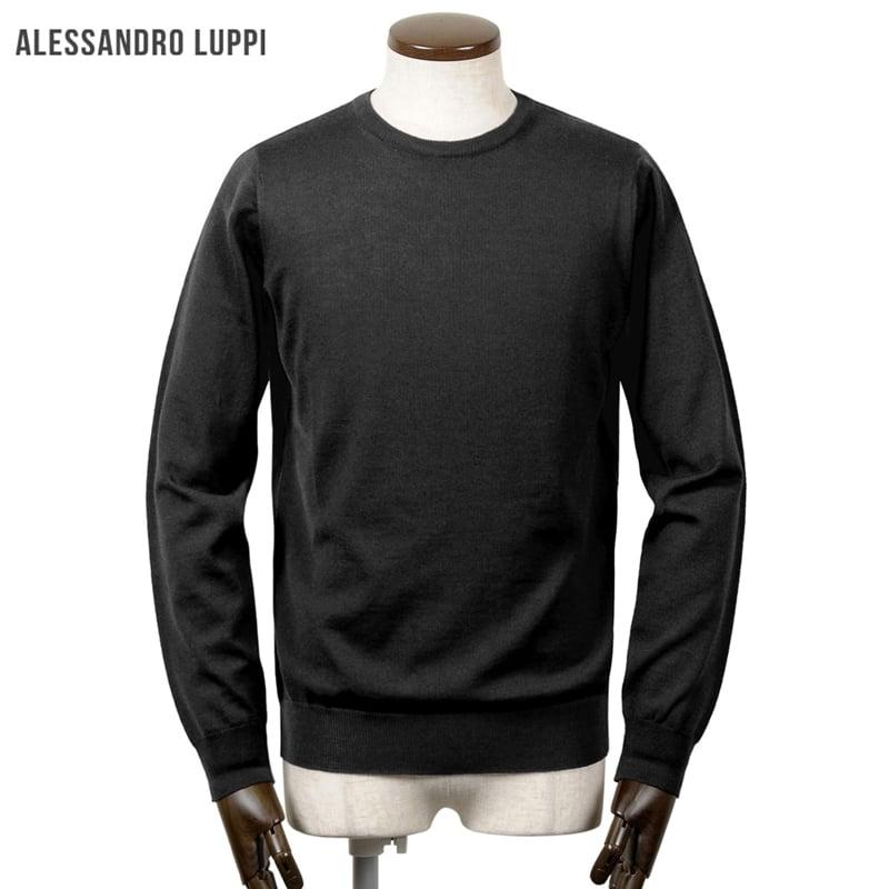 アレッサンドロルッピ Alessandro Luppi ／ 25-26AW ZEGNA BARUFFAキャッシュウールハイゲージクルーネックニット「1220」（NERO／ブラック） : 粋な ...