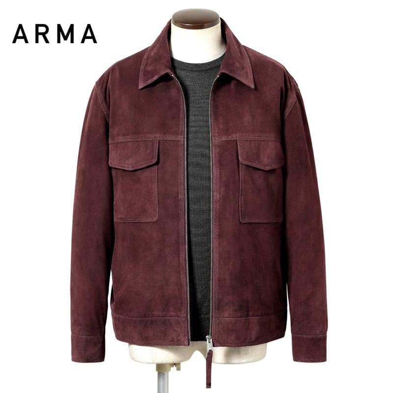 アルマ ARMA ／ ゴートスエードジップアップブルゾン「KALE」（ダークボルドー） : 粋な着こなしヤフー店 - 通販 - Yahoo!ショッピング