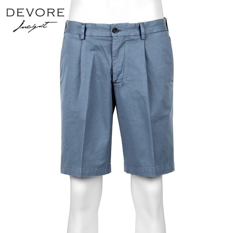 【SALE】デヴォレ インチピット DEVORE incipit ／ 25SS 製品染め2PLYコットンストレッチツイル1プリーツシャーリング ...