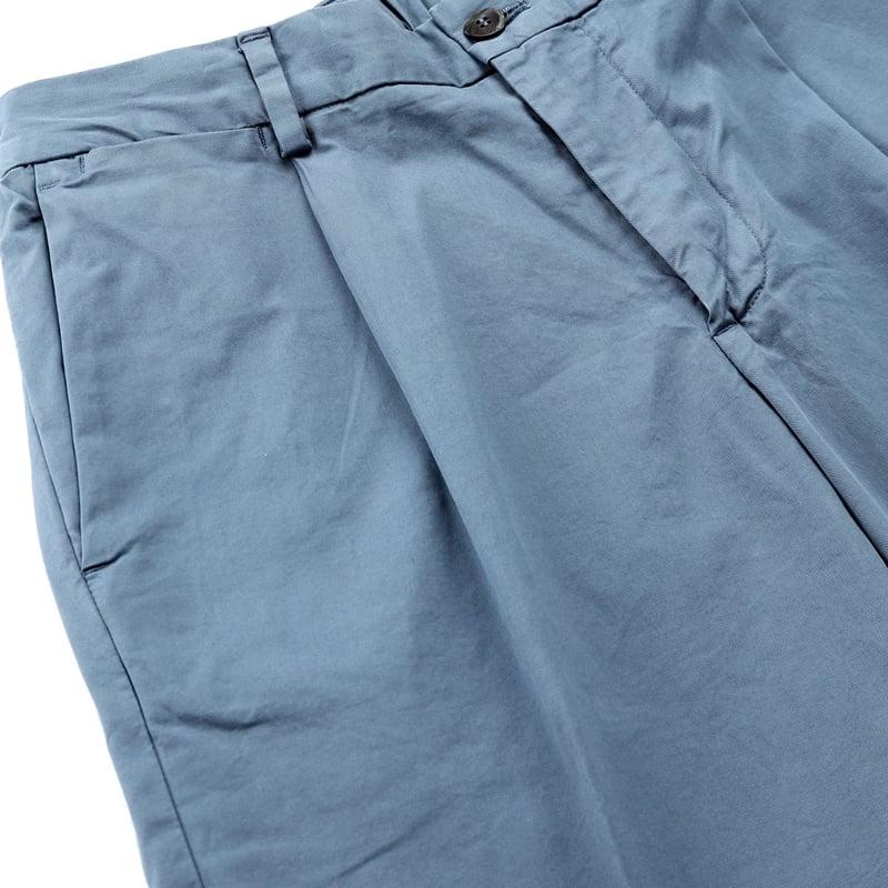 【SALE】デヴォレ インチピット DEVORE incipit ／ 25SS 製品染め2PLYコットンストレッチツイル1プリーツシャーリング ...