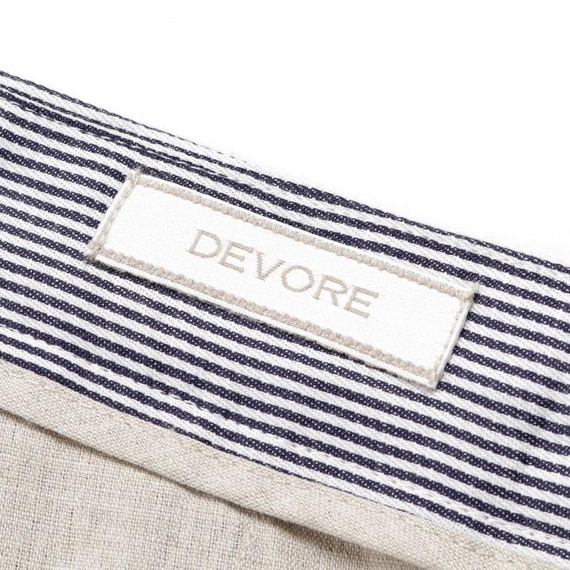 【SALE】デヴォレ インチピット DEVORE incipit ／ 25SS リネンコットンツイルストライプ1プリーツシャーリングショーツ ...