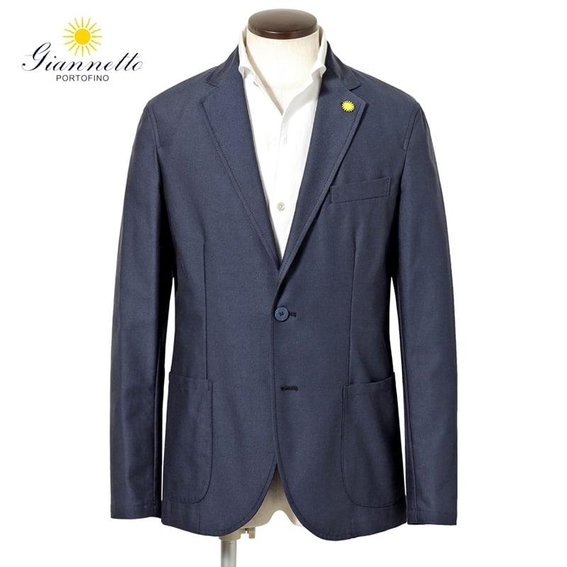 GIANNETTO ジャンネット Giannetto ／ 25SSコットンオックスフォード2Bシャツジャケット「CORALLO」（ブライトネイビー） : 粋な着こなしヤフー店 - 通販 ...