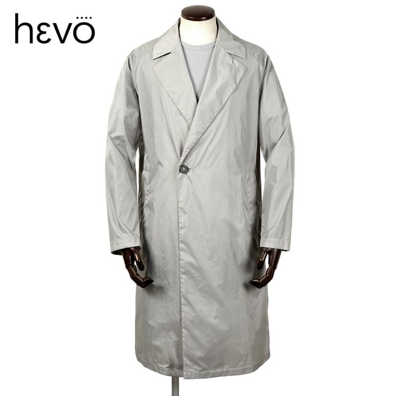 イーヴォ HEVO ／ 25SS 超軽量ナイロンタフタ2Bセミダブルコート「SURBO」（ライトグレー） : hvo2510104 : 粋な着こなしヤフー店 - 通販 - Yahoo!ショッピング