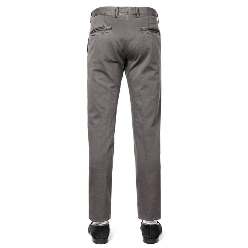 INCOTEX インコテックススラックス SLACKS ／ 製品染めコットンストレッチサテンチノパンツ「18S100-4697A」（ブラウングレー） : 粋な着こなしヤフー店 - 通販 ...