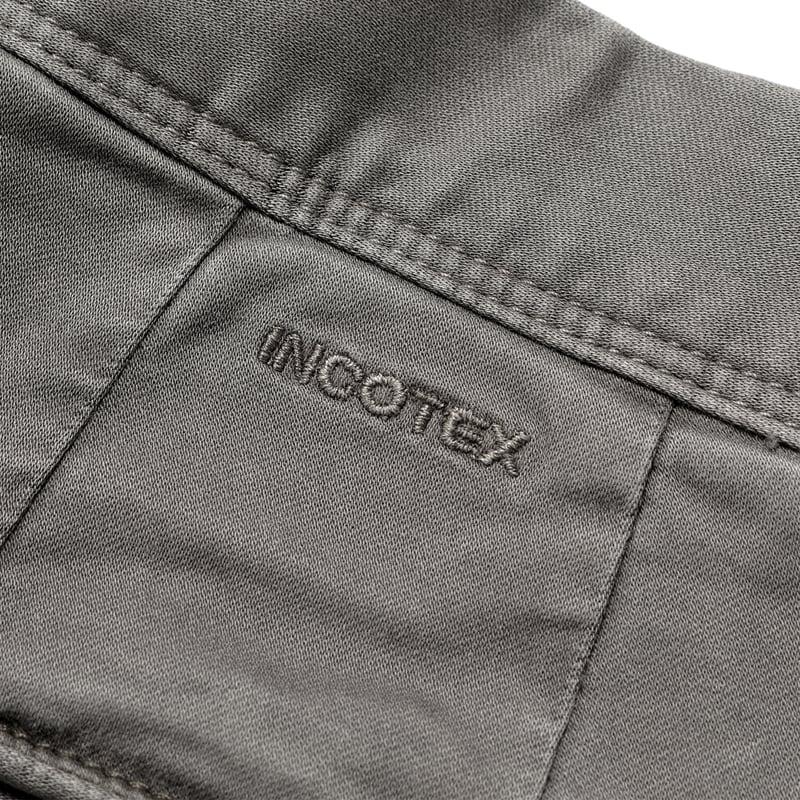 INCOTEX インコテックススラックス SLACKS ／ 製品染めコットンストレッチサテンチノパンツ「18S100-4697A」（ブラウングレー） : 粋な着こなしヤフー店 - 通販 ...