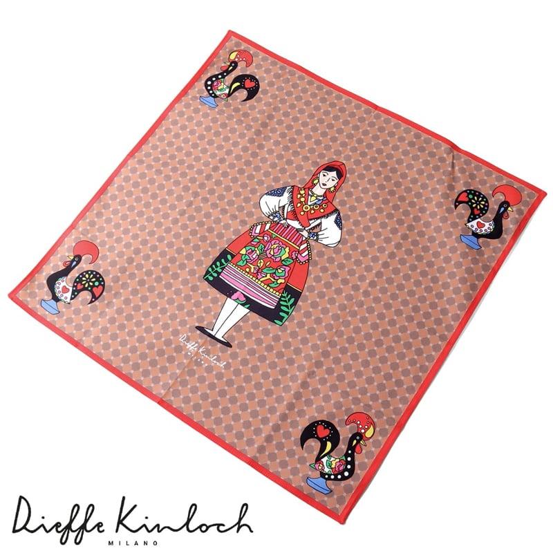 Kinloch（キンロック） ディエッフェ Dieffe Kinloch ／ コットンポプリンプリントハンカチーフ「PORTUGAL／FOLK ...