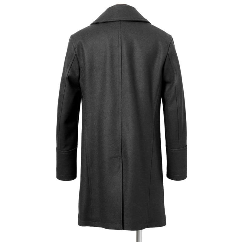 シーラップ Sealup ／ ウールメルトンロングピーコート「GENOVA」（ブラック） : 粋な着こなしヤフー店 - 通販 - Yahoo!ショッピング