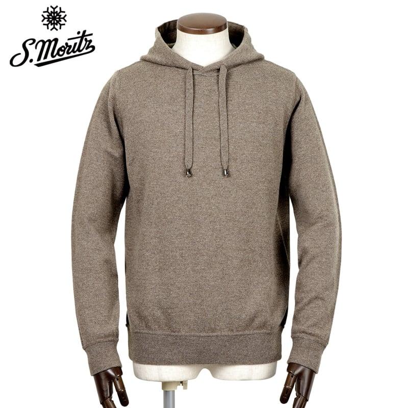 サンモリッツ S.Moritz ／ 25-26AW Super120’sウールカシミヤ12ゲージプルオーバーニットパーカー「HO1ML2A WC12R」（トルトラ） : 粋な着こなしヤフー店 ...
