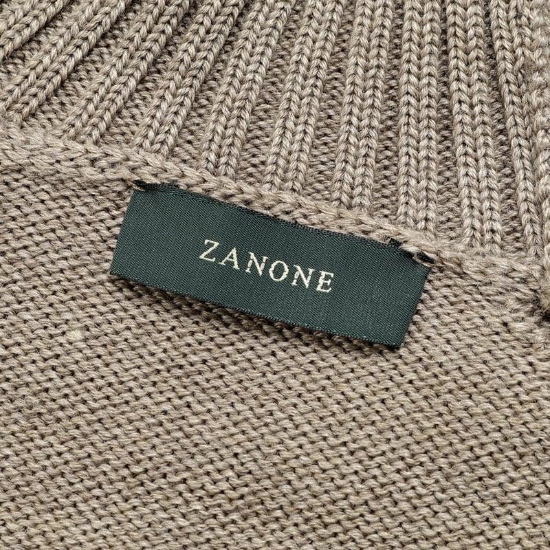 ZANONE ザノーネ ／ ウール5ゲージラグランスリーブモックネックニット「810128」（トープ） : 粋な着こなしヤフー店 - 通販 - Yahoo!ショッピング