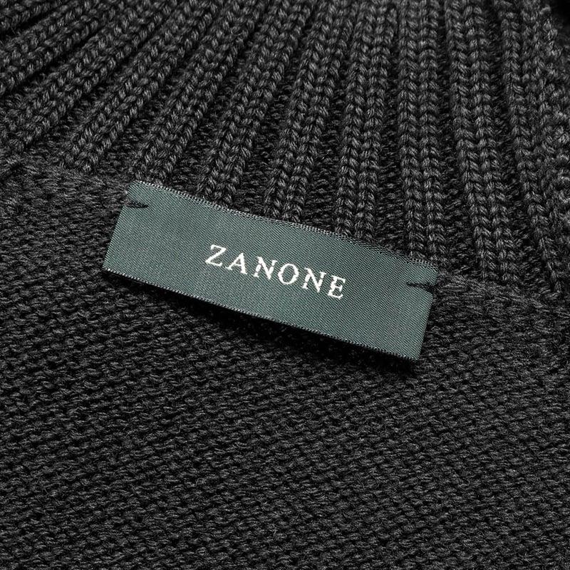 ZANONE ザノーネ ／ ウール5ゲージラグランスリーブモックネックニット「810128」（ブラック） : 粋な着こなしヤフー店 - 通販 - Yahoo!ショッピング