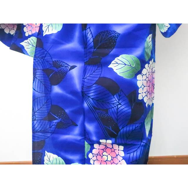 《京都一輝堂》【着物】浴衣 コーマ地 紫陽花文 身丈約153cm 裄丈約68cm r7z03-210 : 一輝堂Yahoo!店 - 通販 - Yahoo!ショッピング