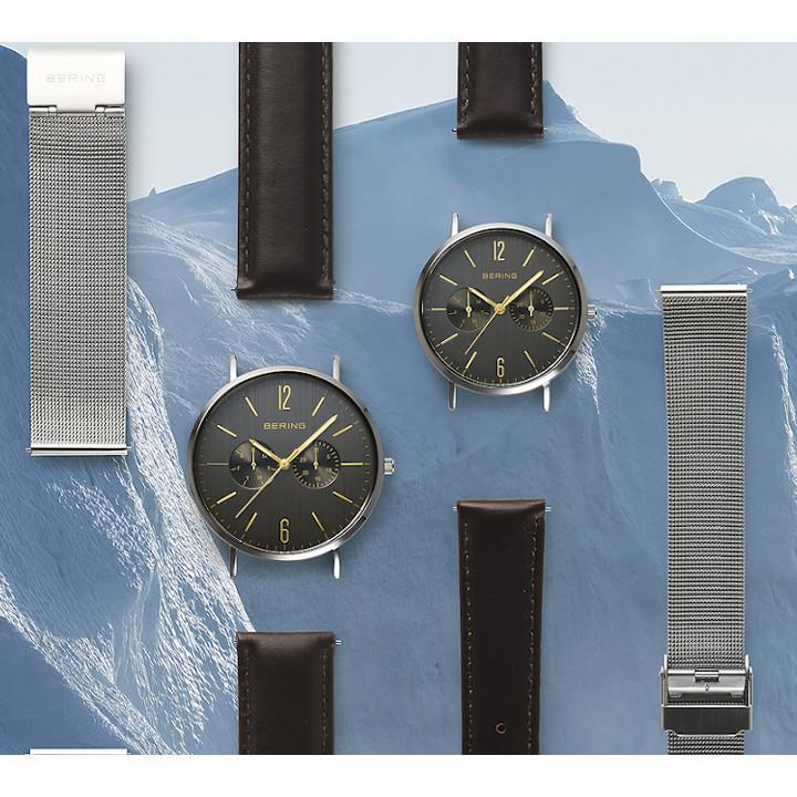 BERING 日本限定 替え用レザーバンド付属 ベーリング Ladies Changes クォーツ 36mm レディース腕時計 正規品 3年間 ...