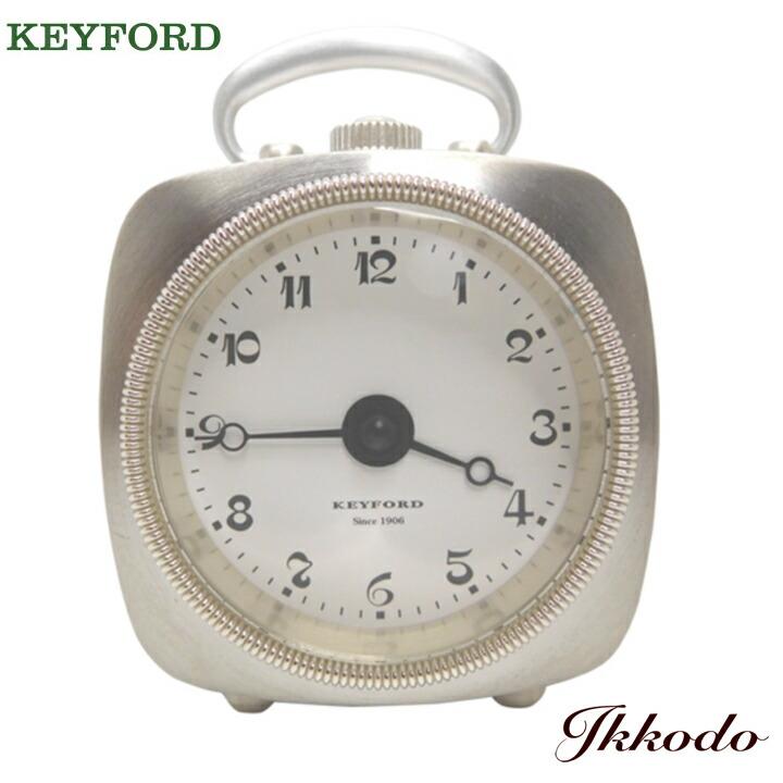 KEYFORD キーフォード GRAB TABLE WATCH SILVER クォーツ クロック テーブルウォッチ 置き時計 時計 インテリア ...