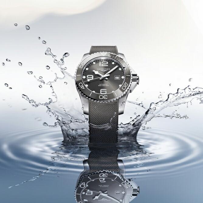 ボーナスストア＋10% ロンジン LONGINES ハイドロコンクエスト 腕時計 自動巻き ラバーストラップ セラミックベゼル 30気圧防水 ...